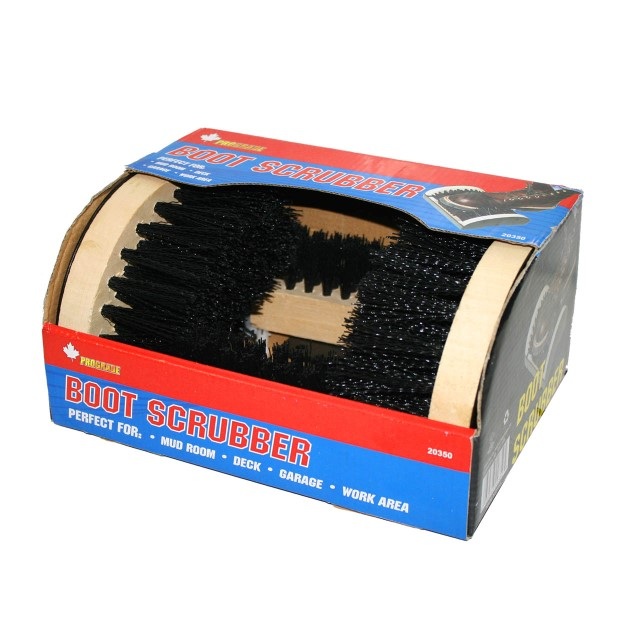Prograde Boot Scrubber. HD Nylon Brush Bristles, Wood Sides, Powder ...