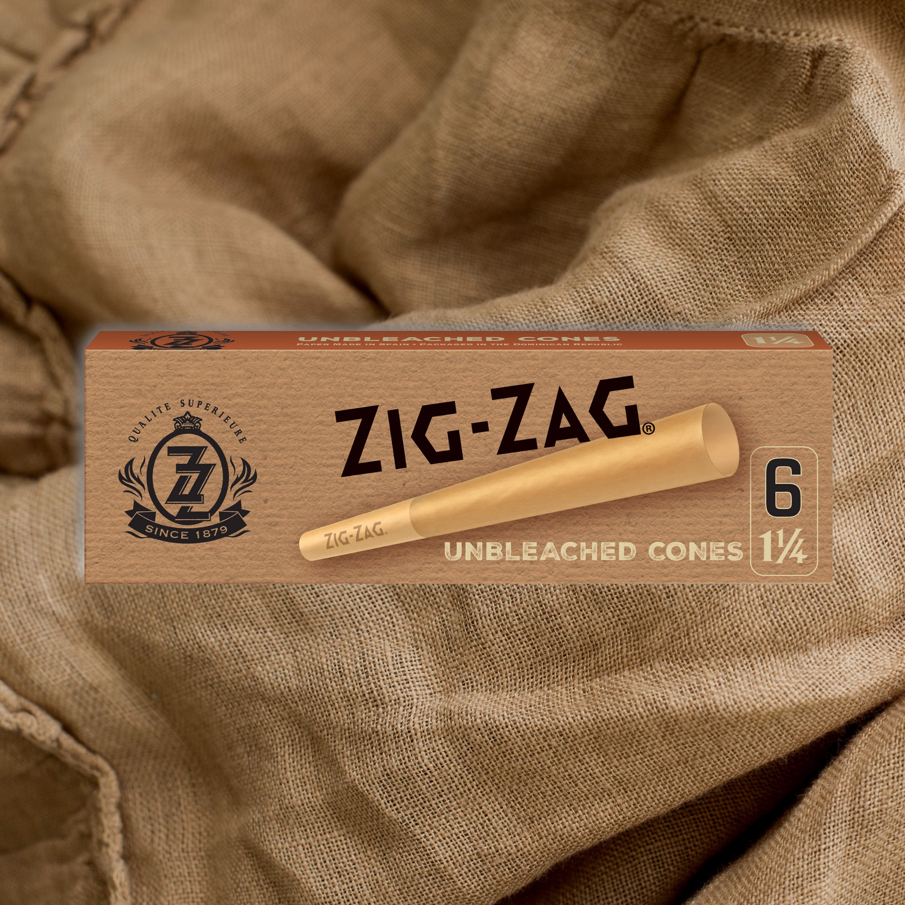 Zig Zag Unbleached Pre Rolled Cones