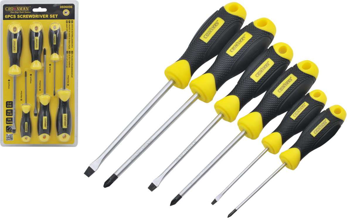 Crownman 6pc Screwdriver Set