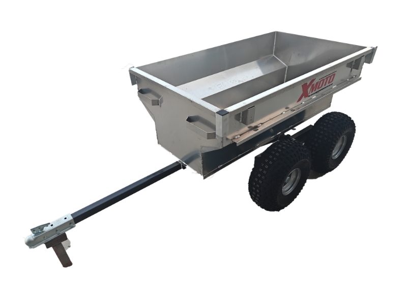 XMOTO Aluminum ATV Tub Trailer – Open Top, Articulating Axle, 1350 lb ...